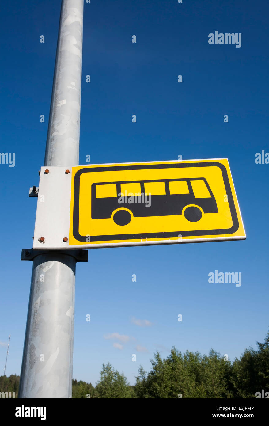 Bus stop sign finland hi-res stock photography and images - Alamy