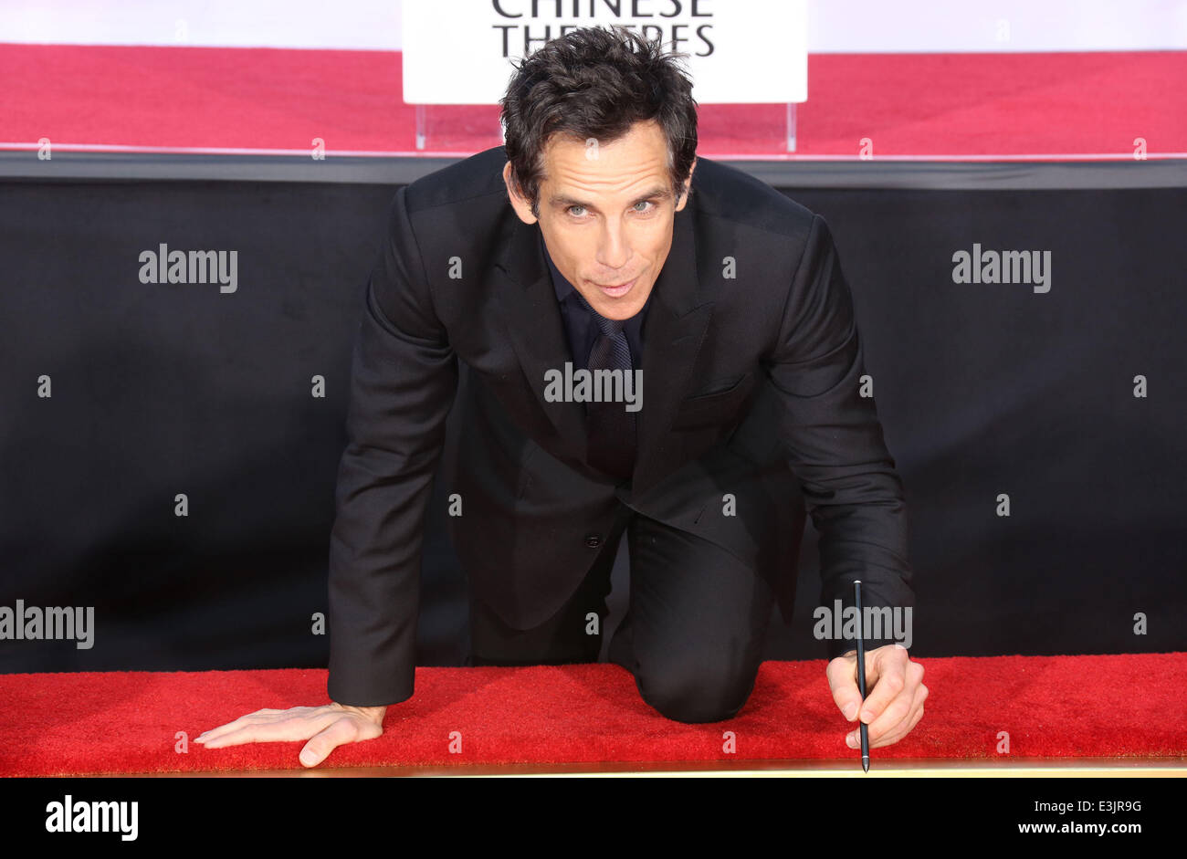 Ben Stiller Hand/Footprint Ceremony At TCL Chinese Theatre Featuring ...