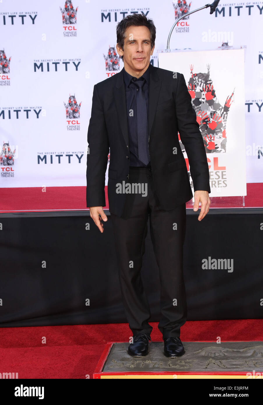 Ben Stiller Hand/Footprint Ceremony At TCL Chinese Theatre Featuring ...