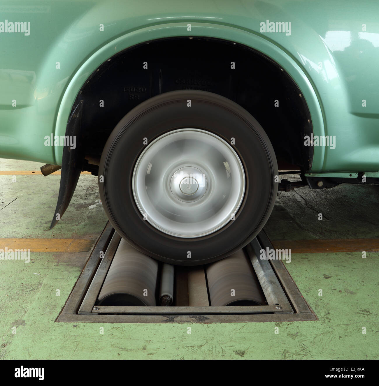 Roller brake tester hi-res stock photography and images - Alamy