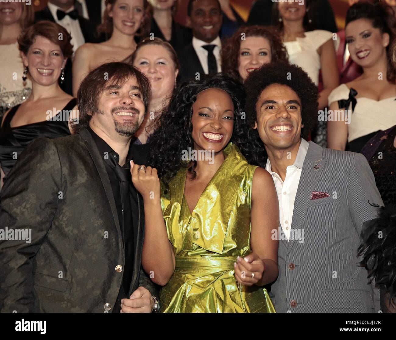 Celebrities arriving for the musical premiere of Sister Act at Stage ...