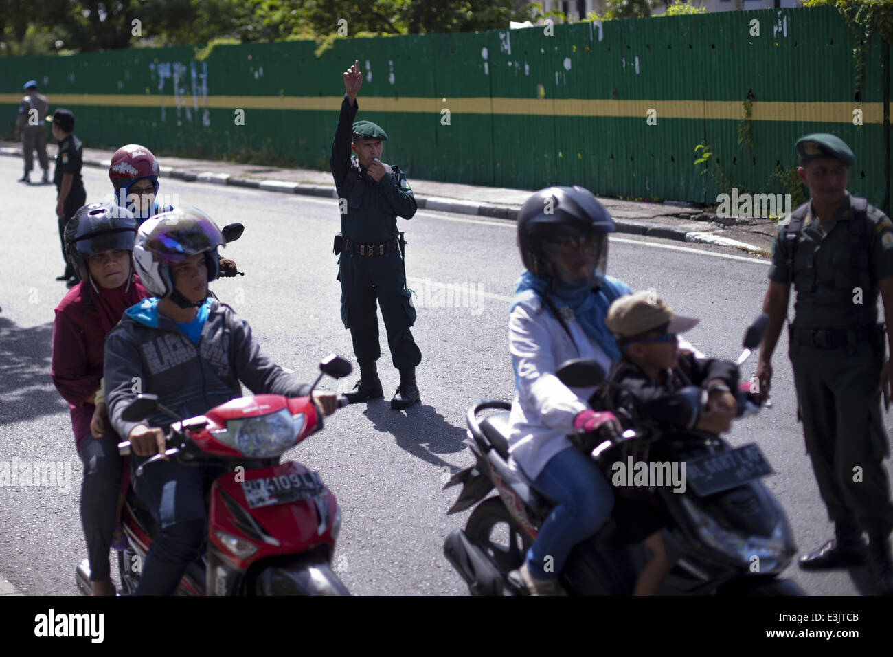 Banda Aceh, Aceh, Indonesia. 24th June, 2014. Special Sharia police ...