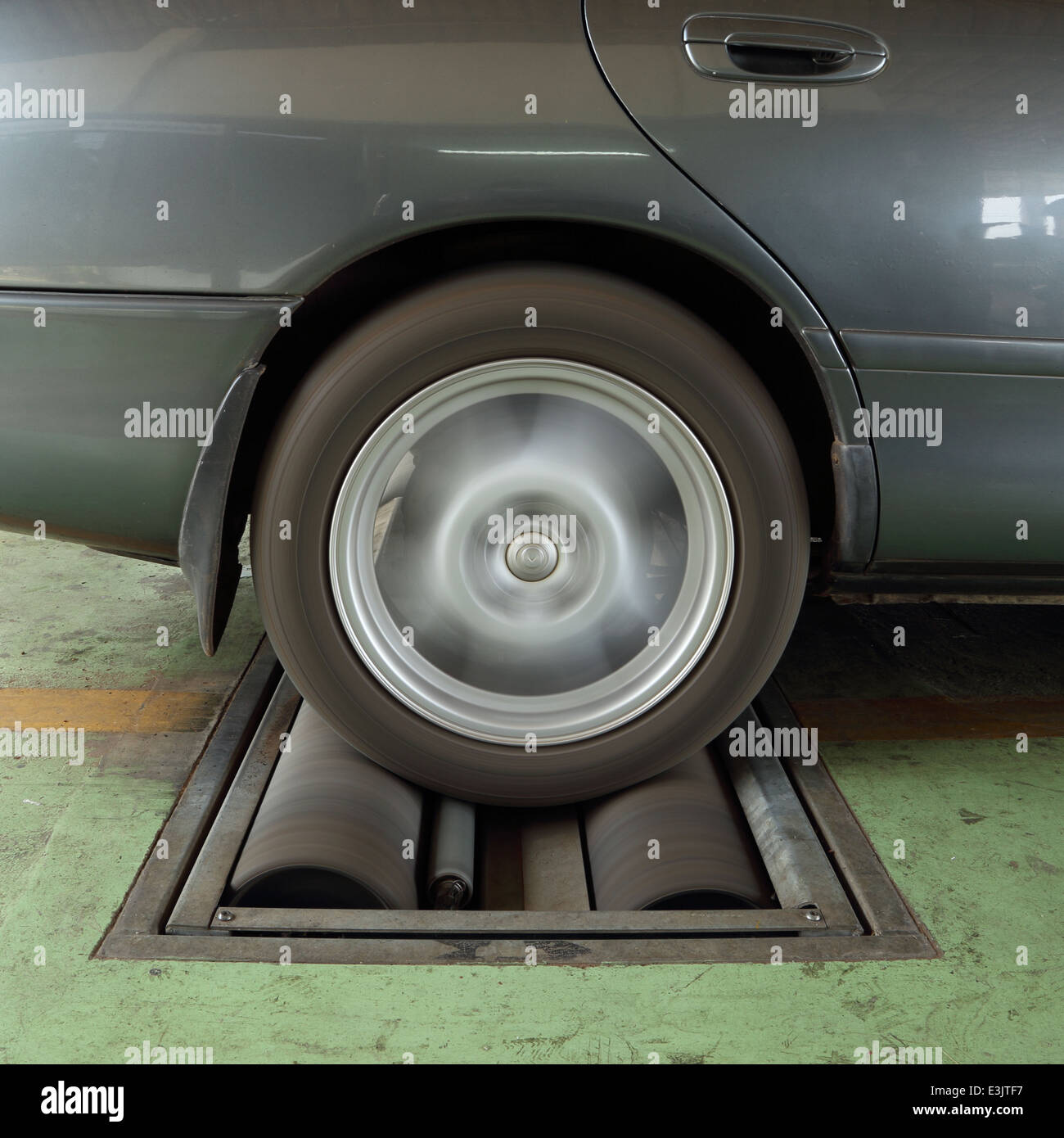 Roller brake tester hi-res stock photography and images - Alamy