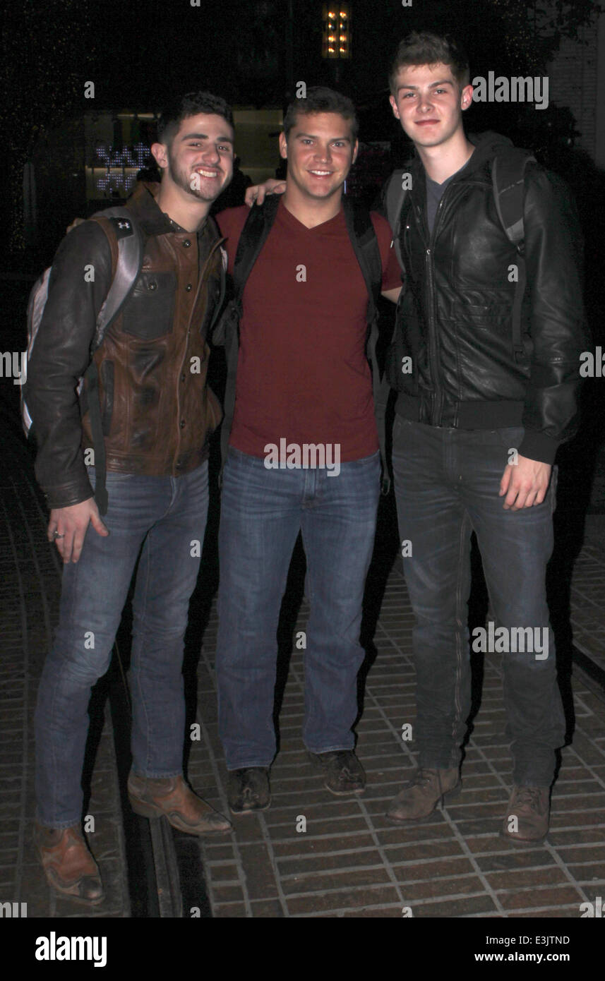 US X Factor country band 'Restless Road' go shopping at The Grove ...