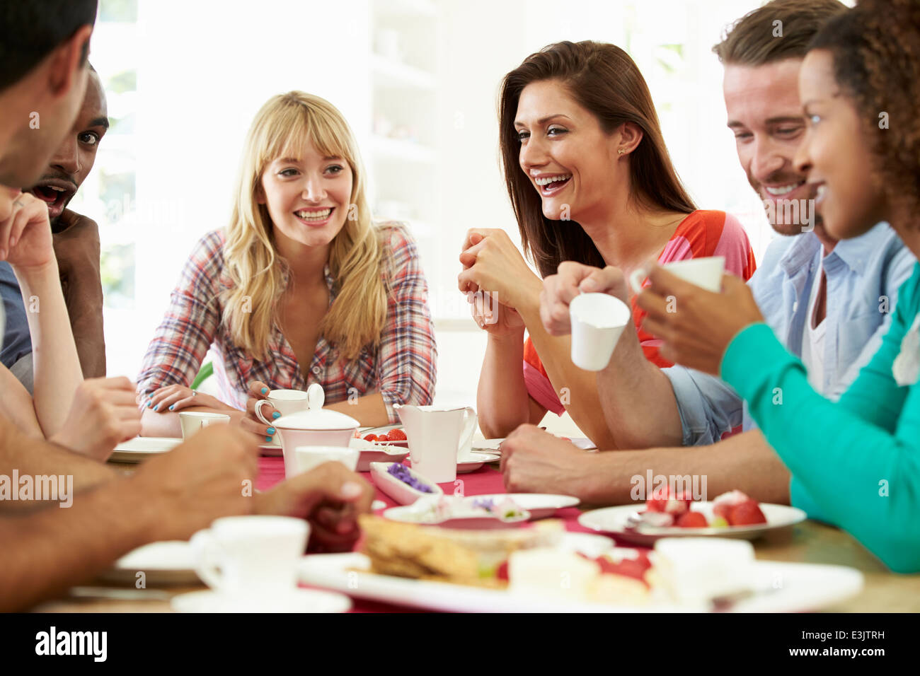 Party drinking coffee hi-res stock photography and images - Alamy