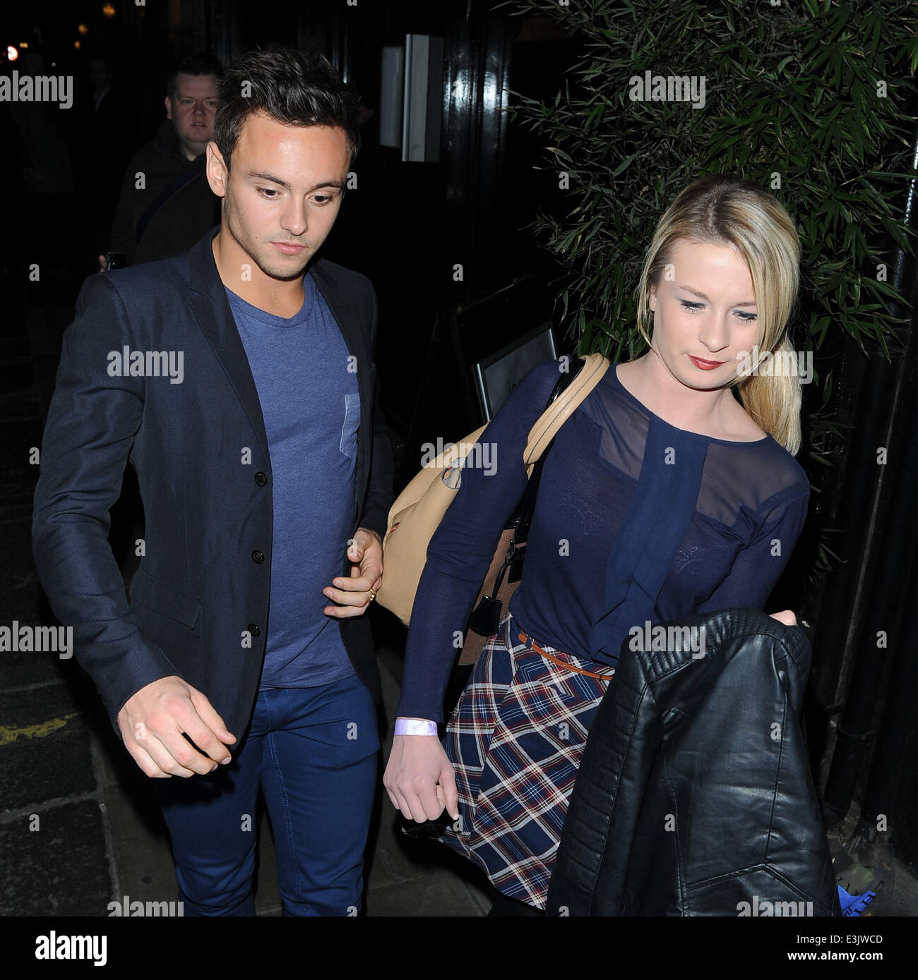 Tom Daley leaving Itsumo Japanese Restaurant after having dinner with ...