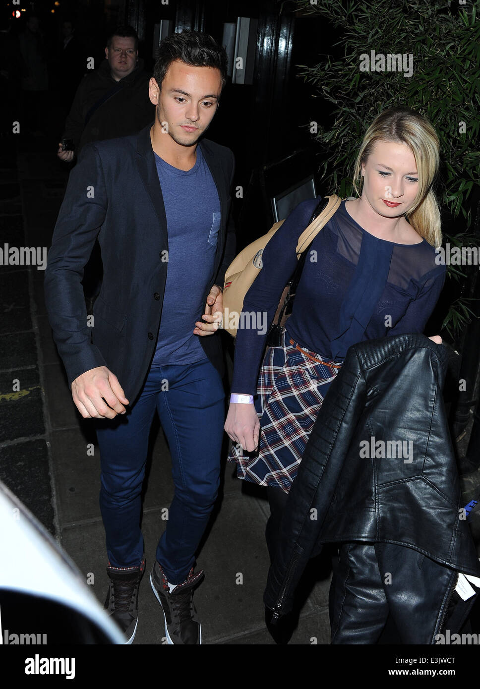 Tom Daley leaving Itsumo Japanese Restaurant after having dinner with ...