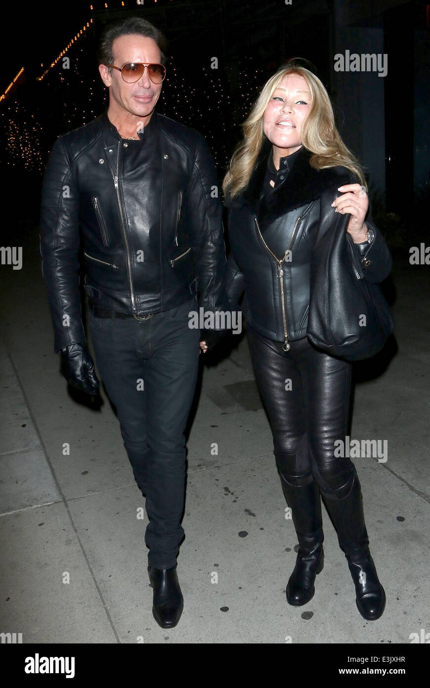 Lloyd Klein and Jocelyn Wildenstein leaving Boa Steakhouse together in ...