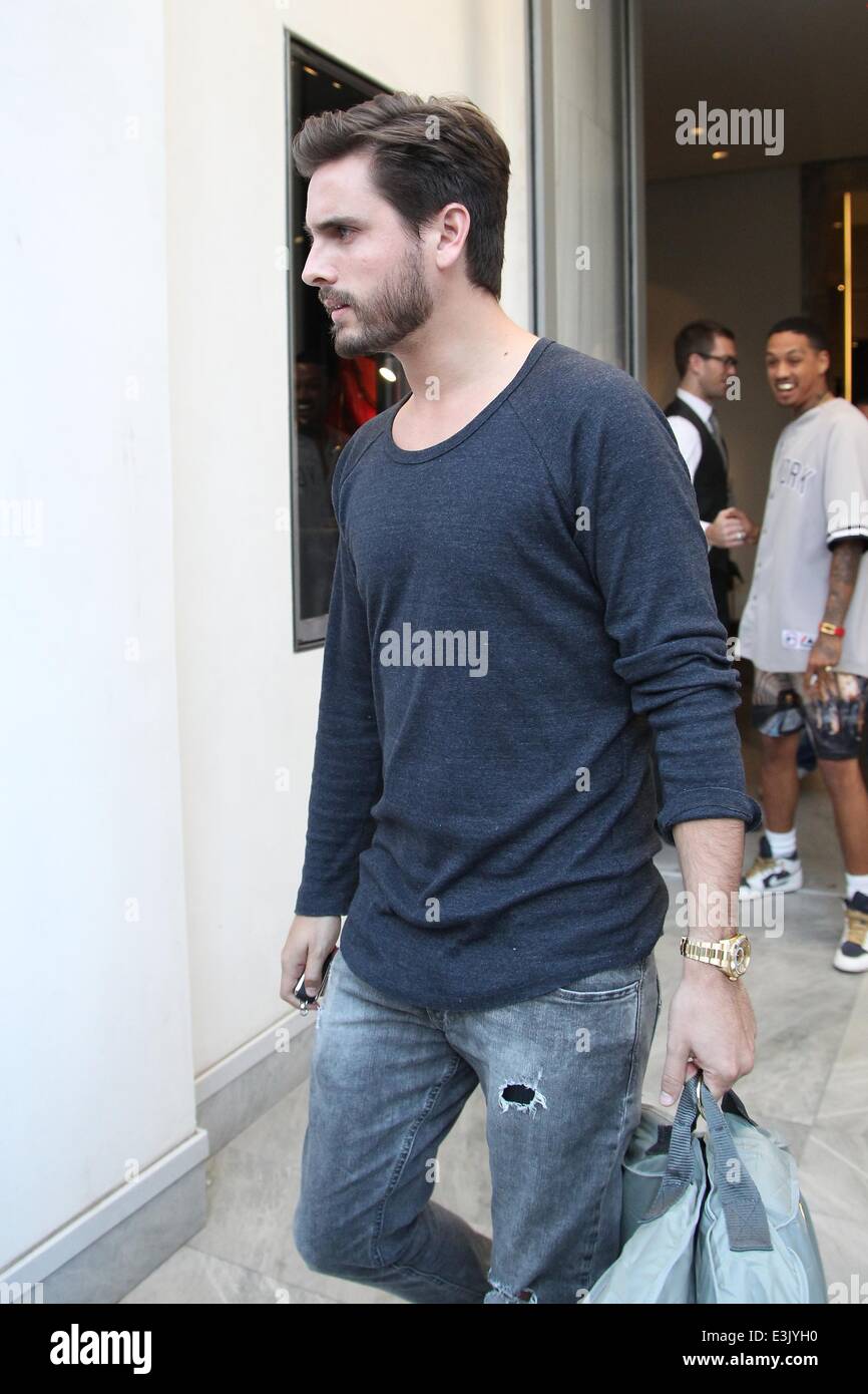 Scott Disick shopping At Barney's New York and Tom Ford in Beverly ...