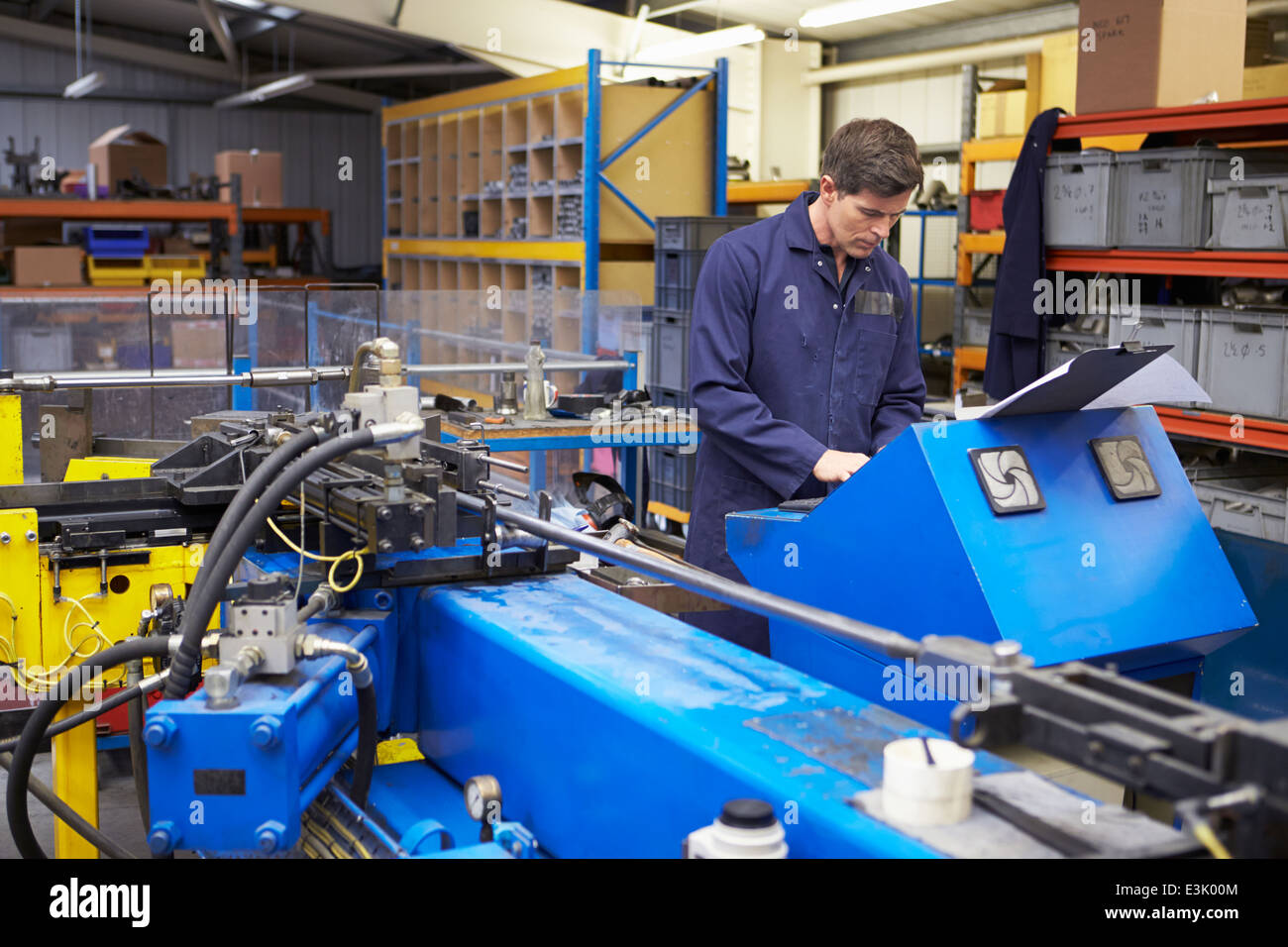 Tube bender machine hi-res stock photography and images - Alamy