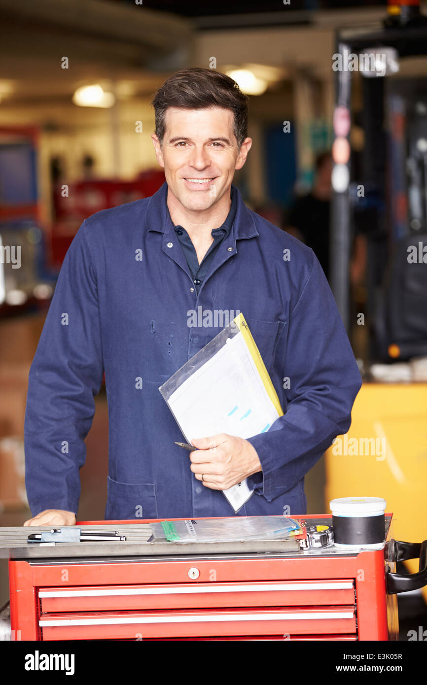 Portrait Of Engineer Standing In Factory Stock Photo - Alamy