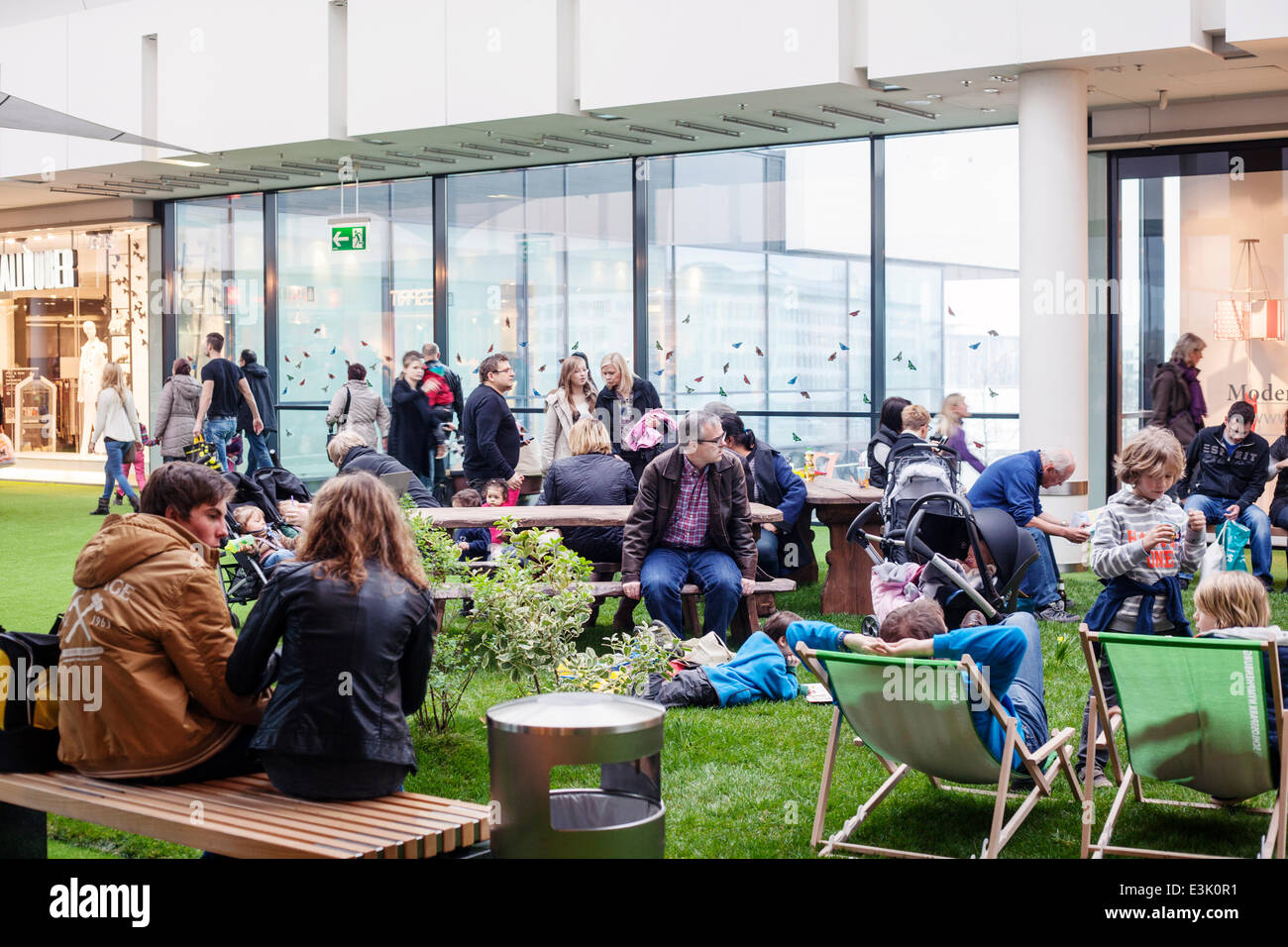 Messestadt West, Riem, Shopping Mall, grass, turf, relax, Messestadt ...