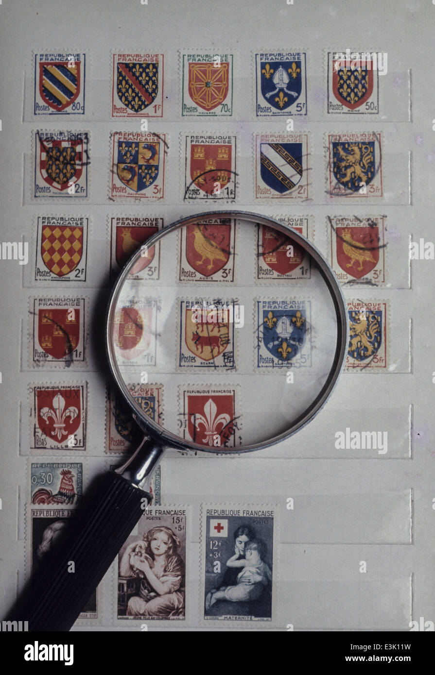Stamp collection hi-res stock photography and images - Alamy