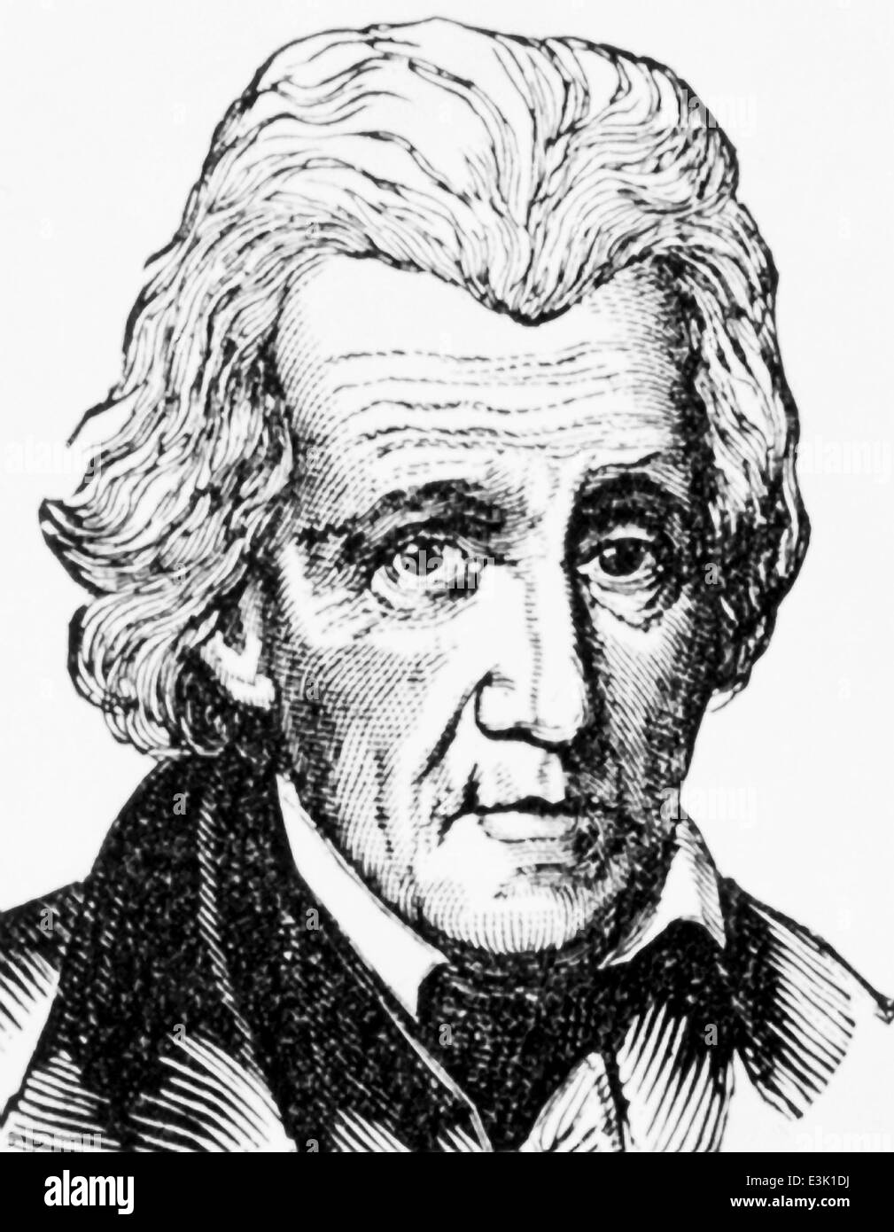 Vintage portrait of Andrew Jackson Stock Photo - Alamy