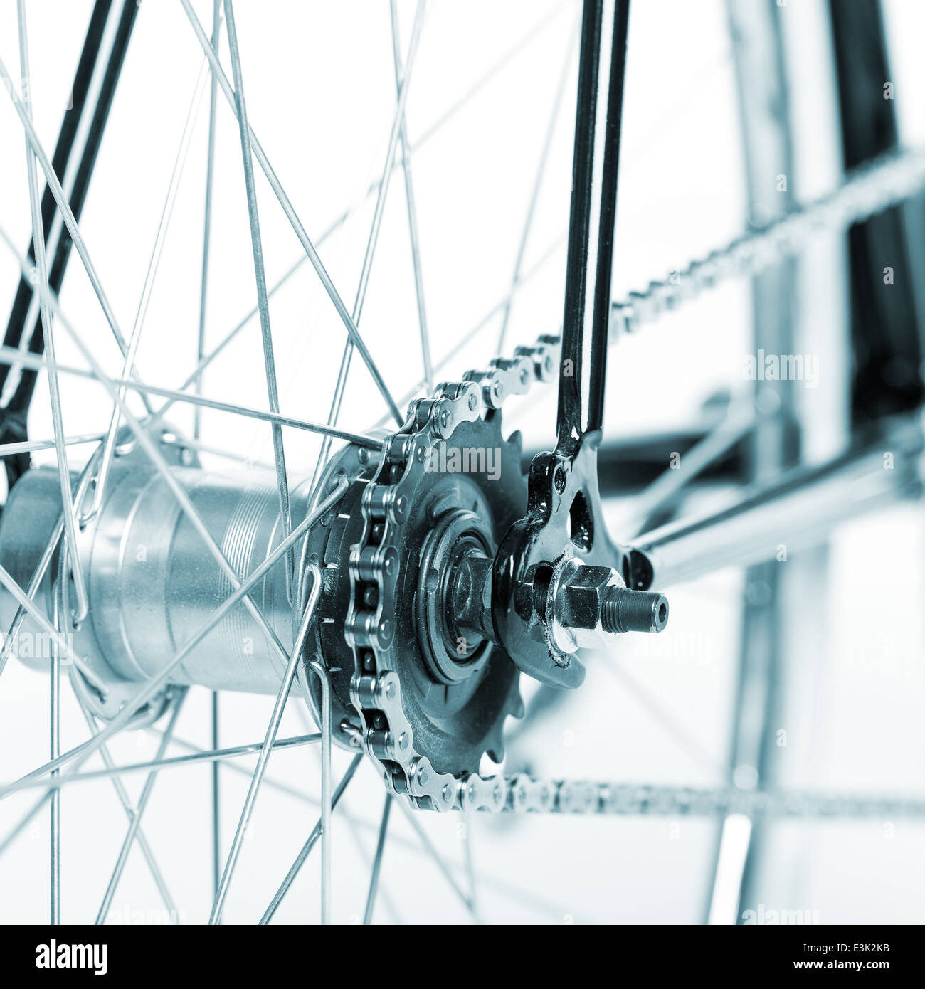 Stylish bicycle isolated on white background Stock Photo - Alamy