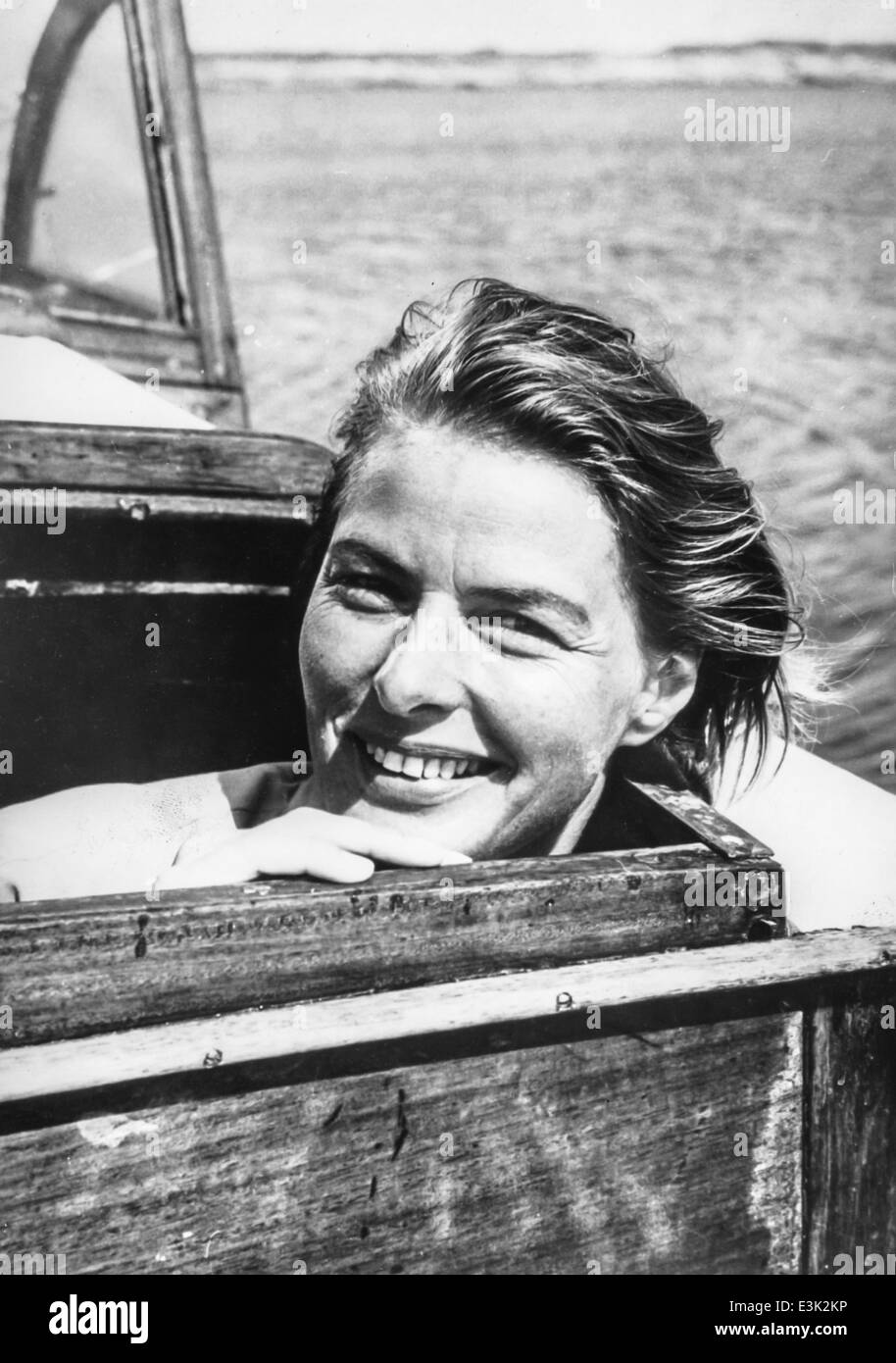 Ingrid bergman ingrid bergman ingrid Black and White Stock Photos ...