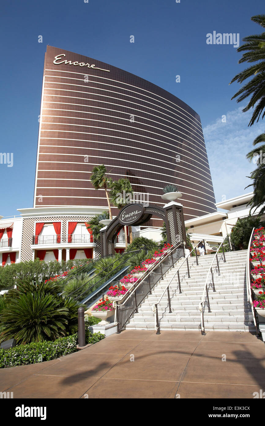 The Encore hotel and entrance, Las Vegas, Nevada, USA, taken on Las ...
