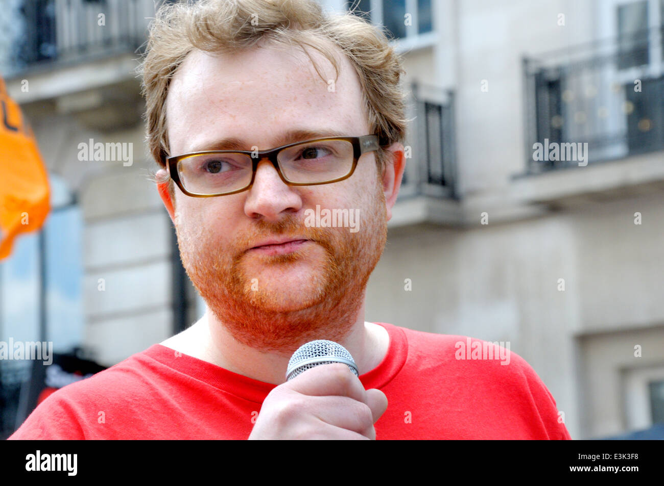 Richard Bagley - editor of the Morning Star - speaking at the People's ...
