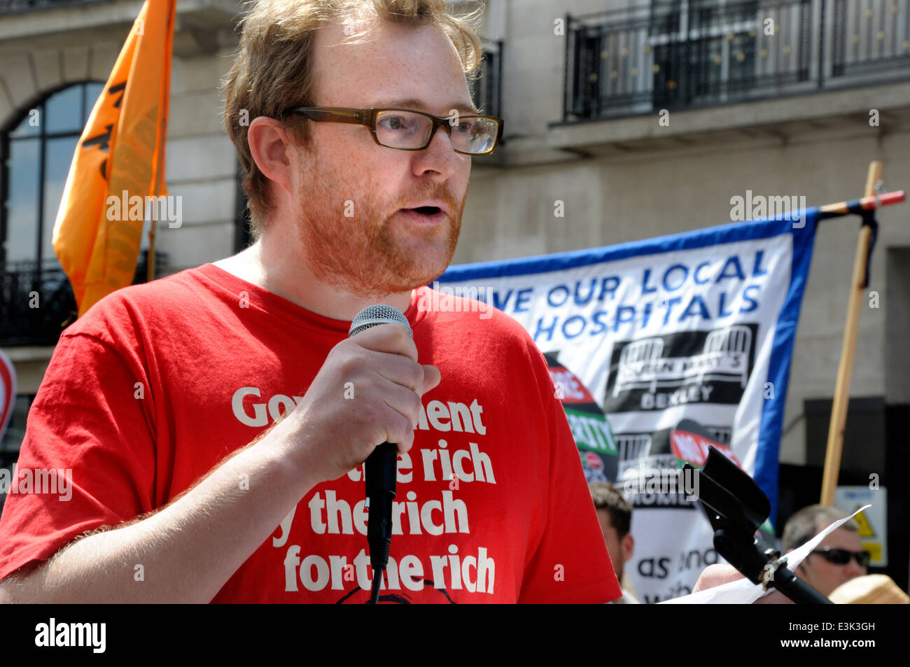 Richard Bagley - editor of the Morning Star - speaking at the People's ...
