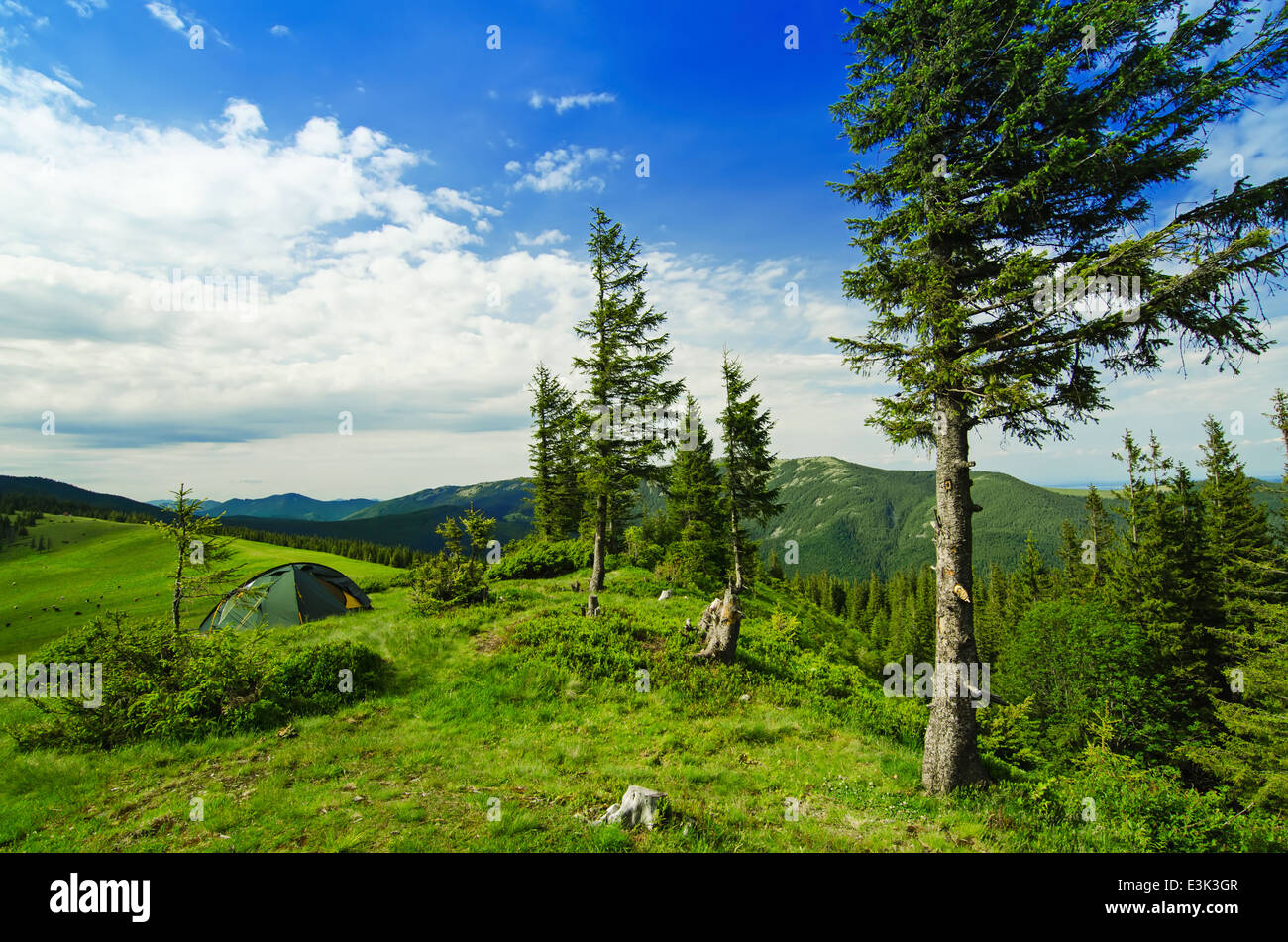 Carpathian mountain landscape Stock Photo - Alamy