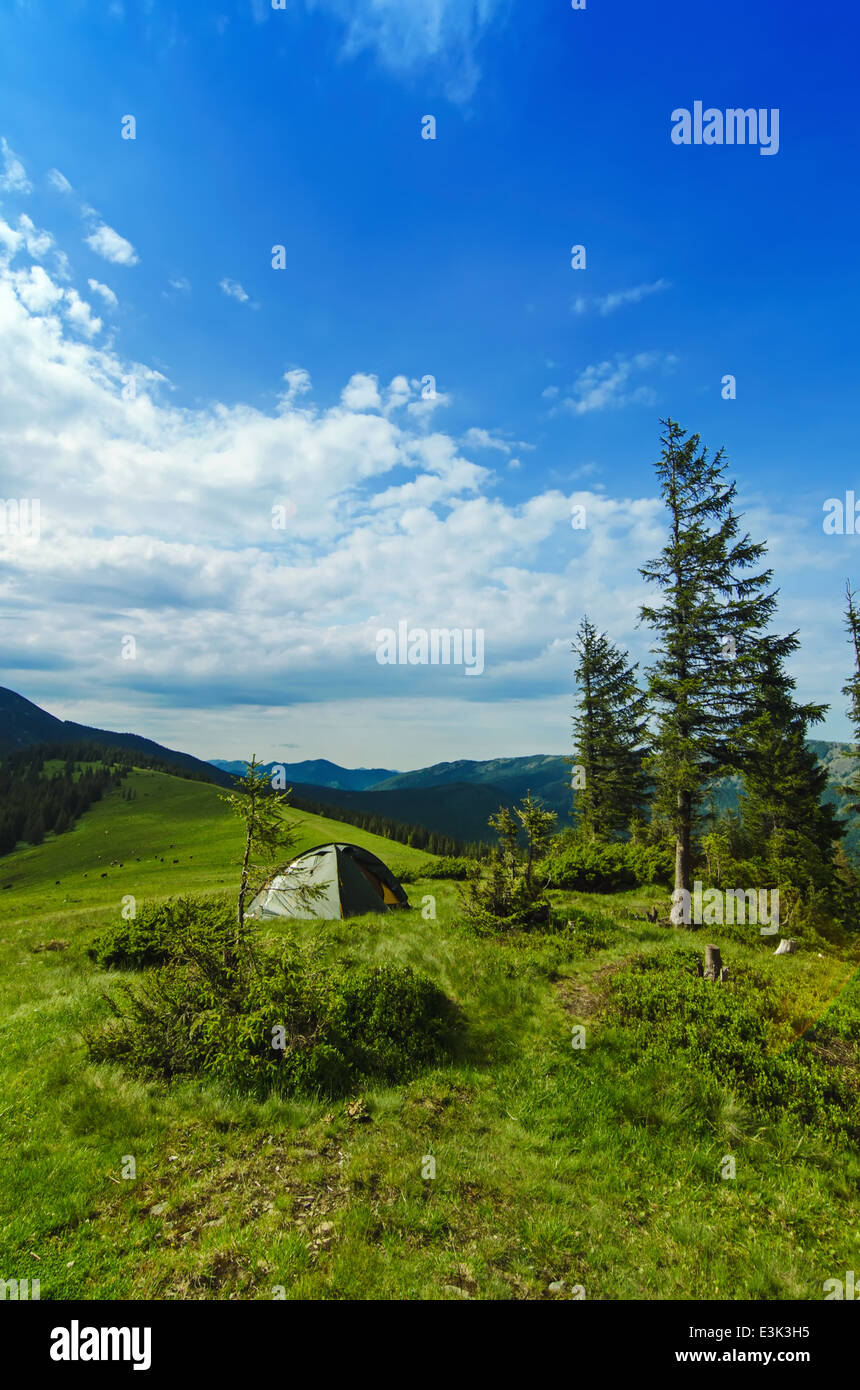 Carpathian mountain landscape Stock Photo - Alamy