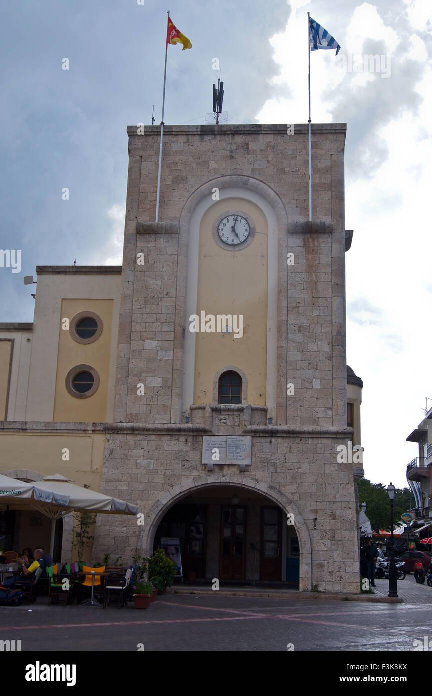 Clock tower in the Italian Colonial style, 1935, Eleftherias square ...