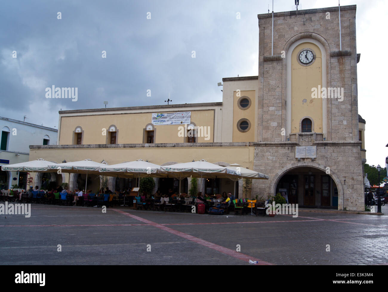 Clock tower in the Italian Colonial style, 1935, Eleftherias square ...