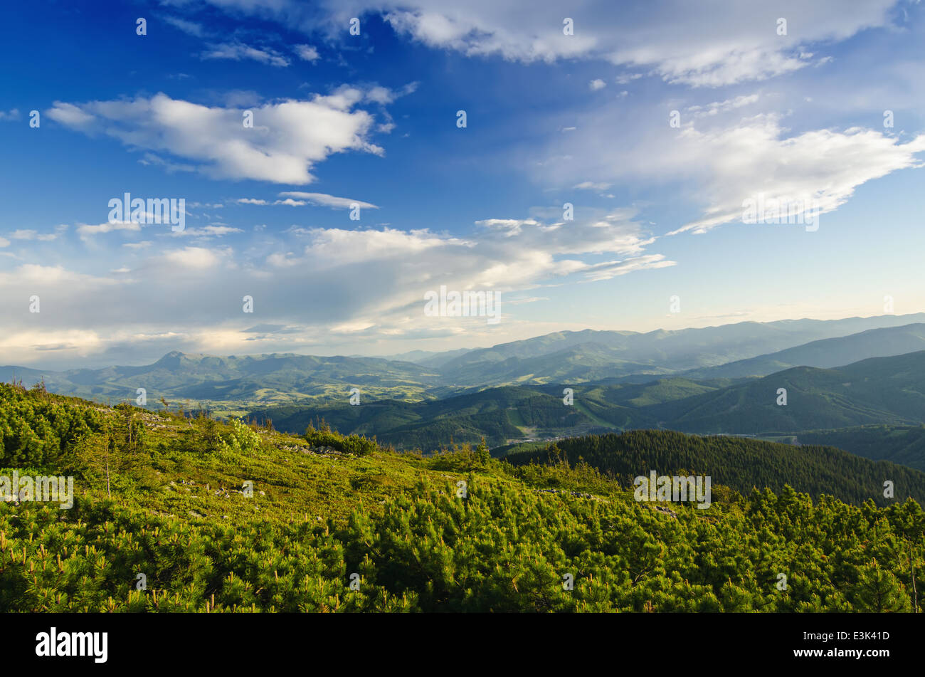 Carpathian mountain landscape Stock Photo - Alamy
