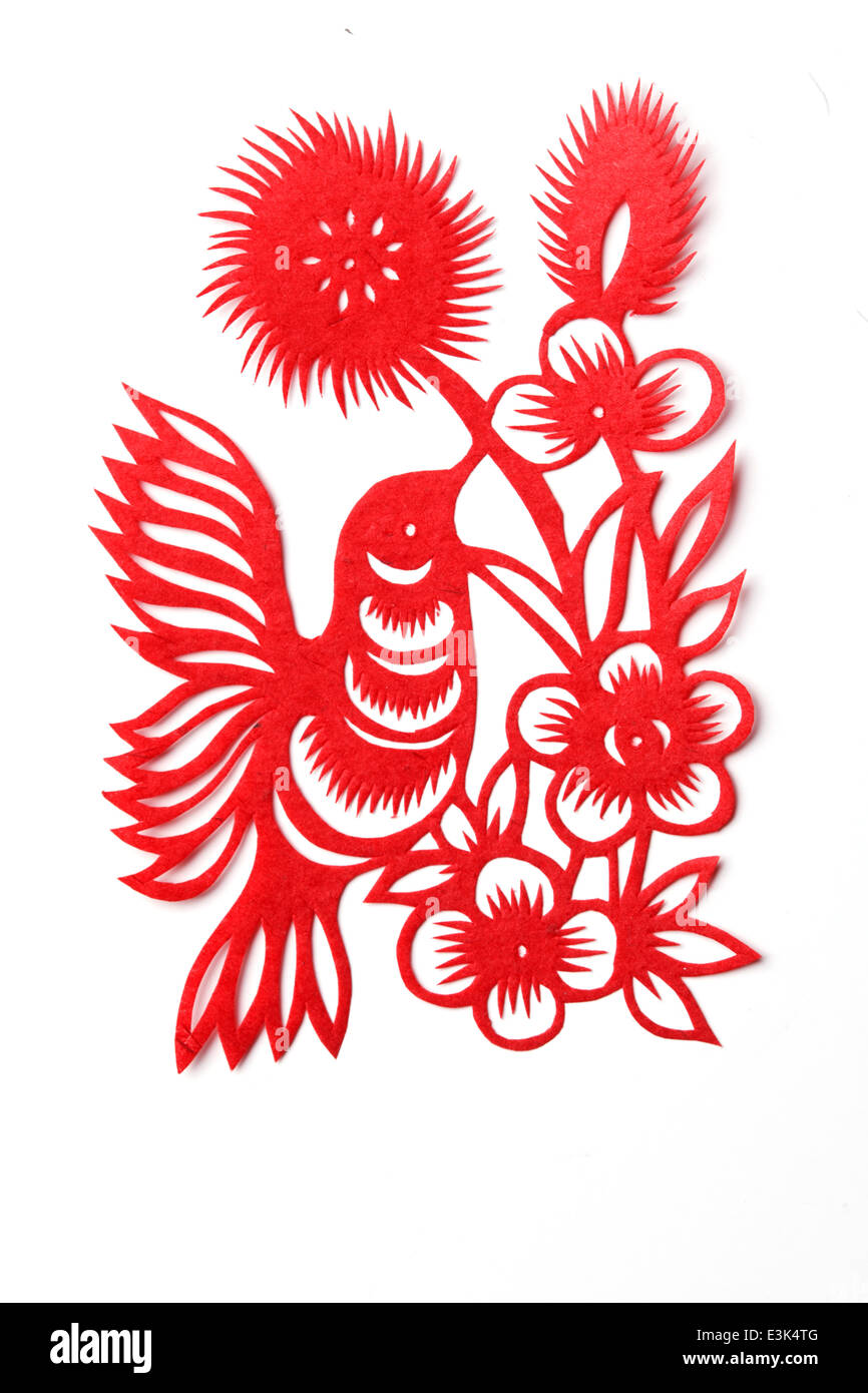 Paper-cutting of bird Stock Photo - Alamy