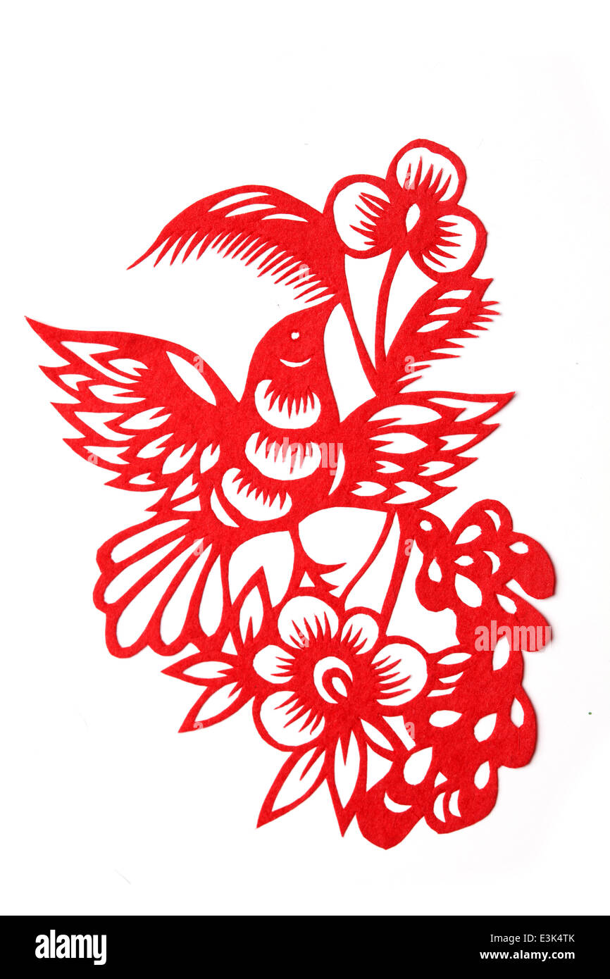Paper-cutting of bird Stock Photo - Alamy