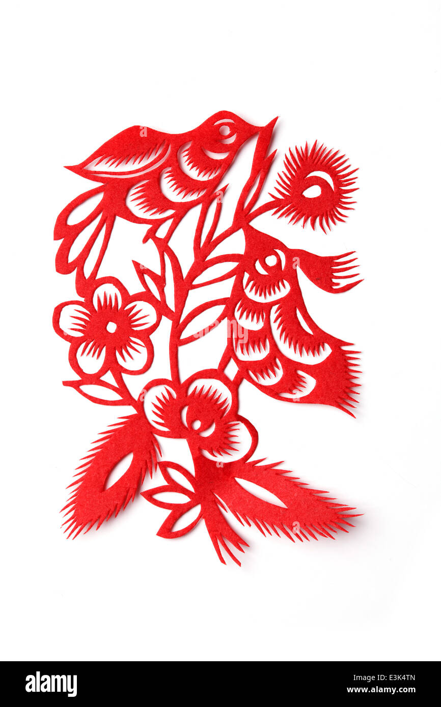 Paper-cutting of bird Stock Photo - Alamy