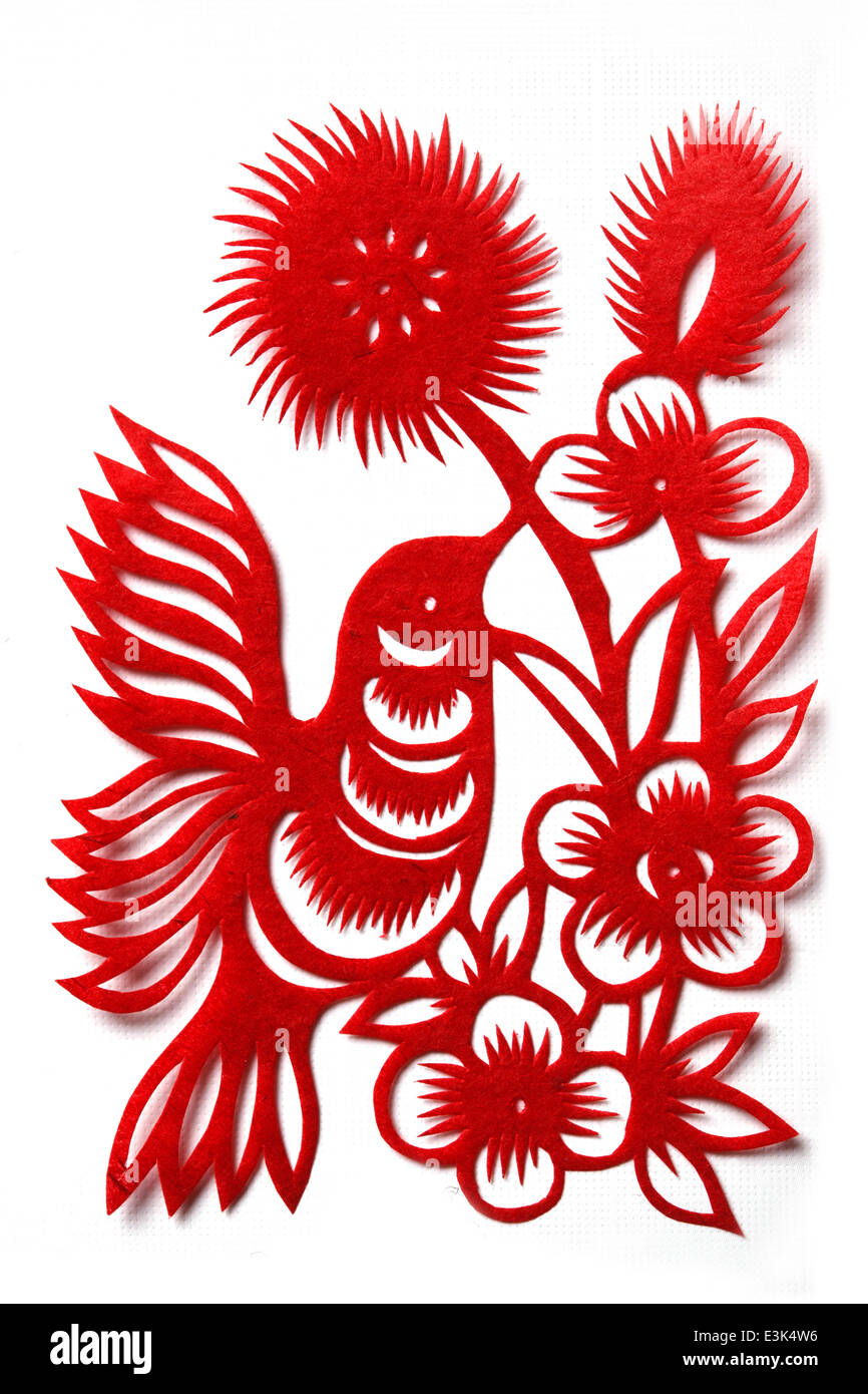 Paper-cutting of bird Stock Photo - Alamy