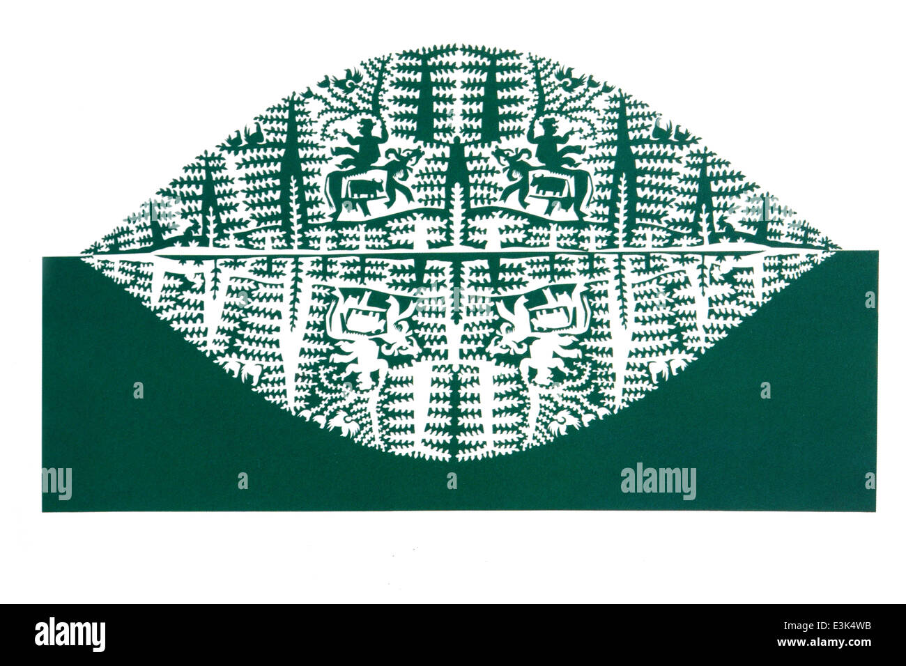 Paper style white monochrome Cut Out Stock Images & Pictures - Alamy