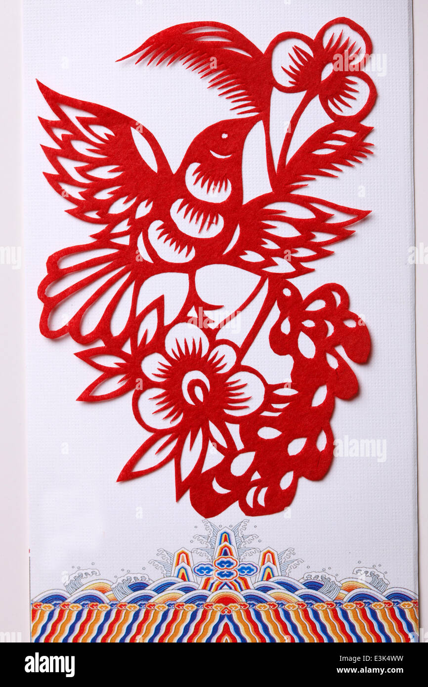 Paper-cutting of bird Stock Photo - Alamy