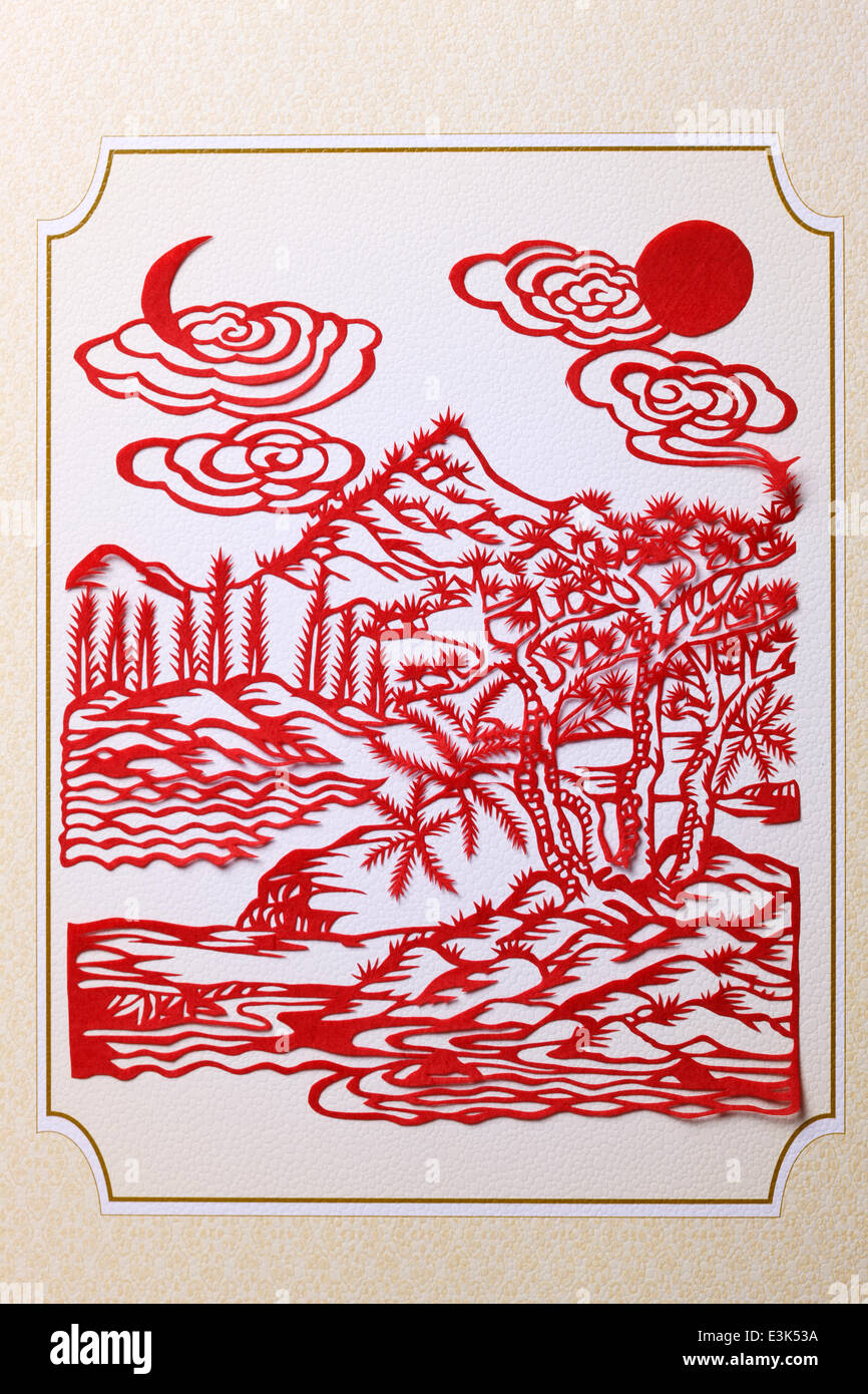 Cutting out red paper hi-res stock photography and images - Alamy