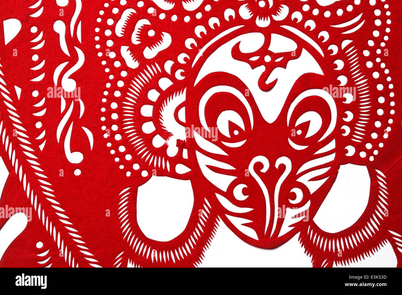 Paper-cutting of Monkey King Stock Photo - Alamy