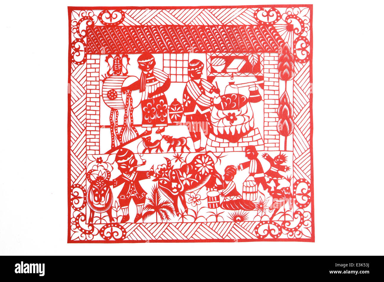 Chinese paper cutting Cut Out Stock Images & Pictures - Alamy