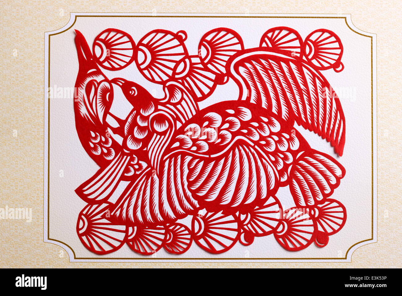 Paper-cutting of bird Stock Photo - Alamy
