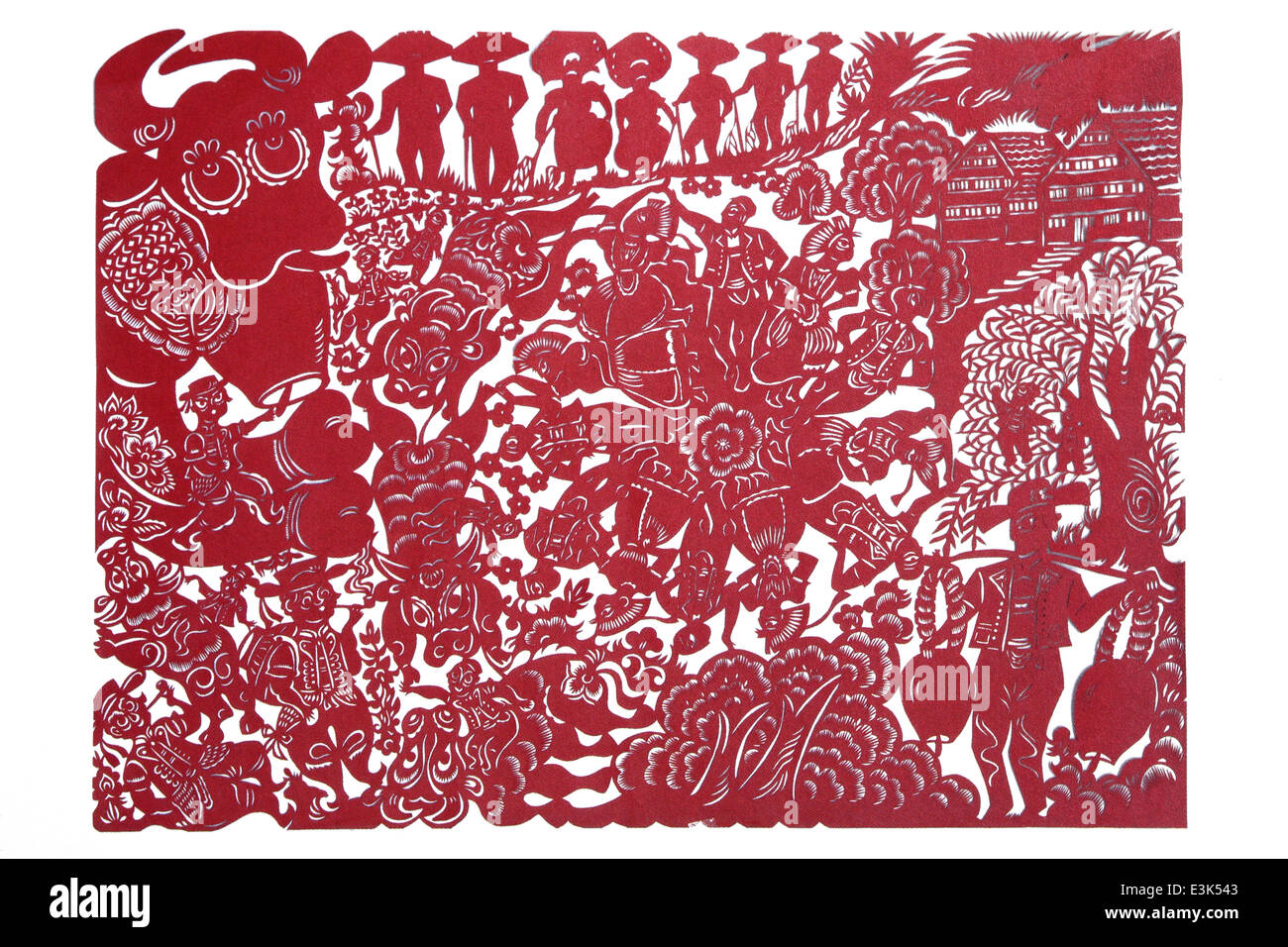 China paper cutting Cut Out Stock Images & Pictures - Alamy