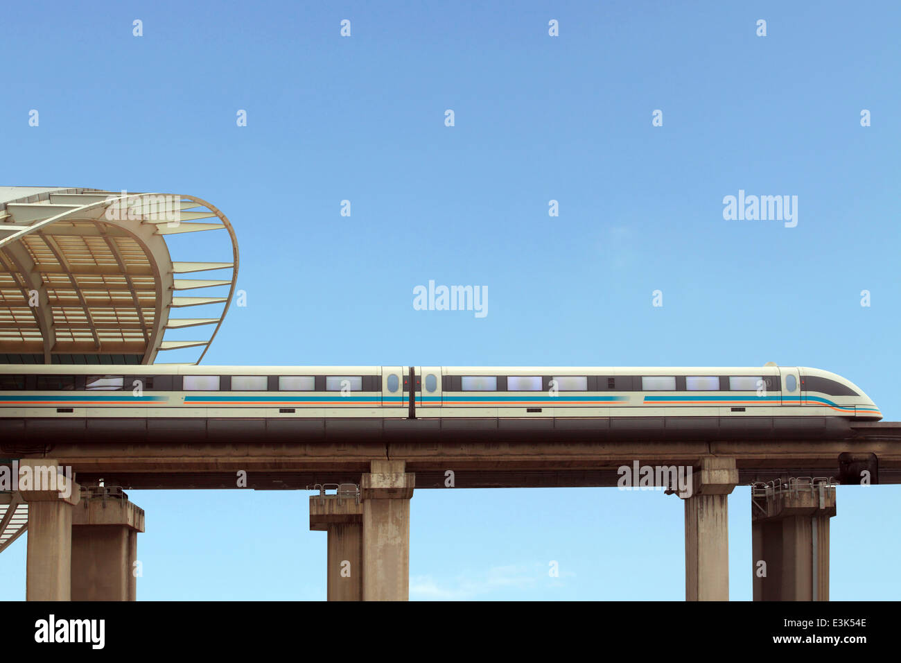 Maglev train in Shanghai,China Stock Photo - Alamy