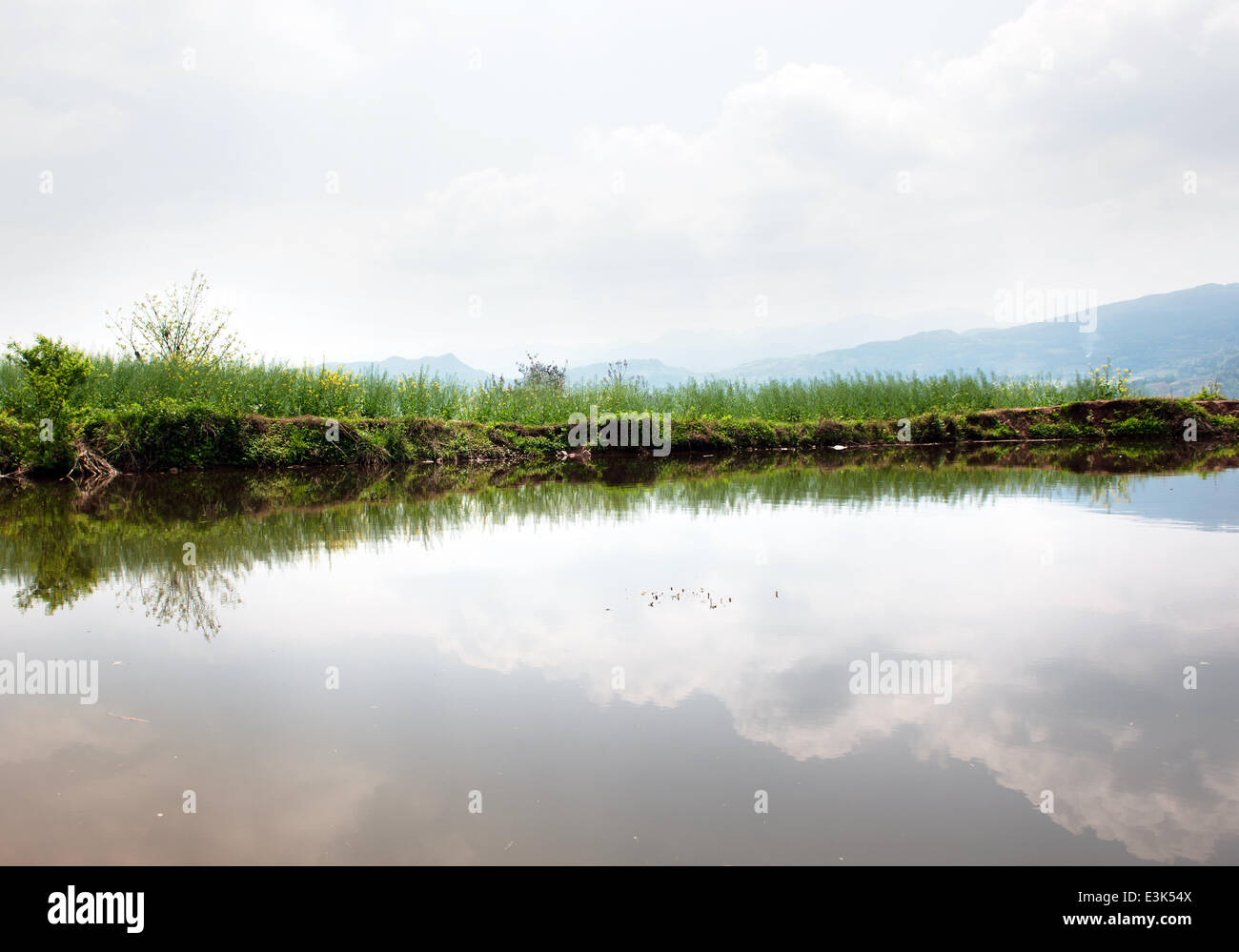 Scenery of nature lake Stock Photo - Alamy