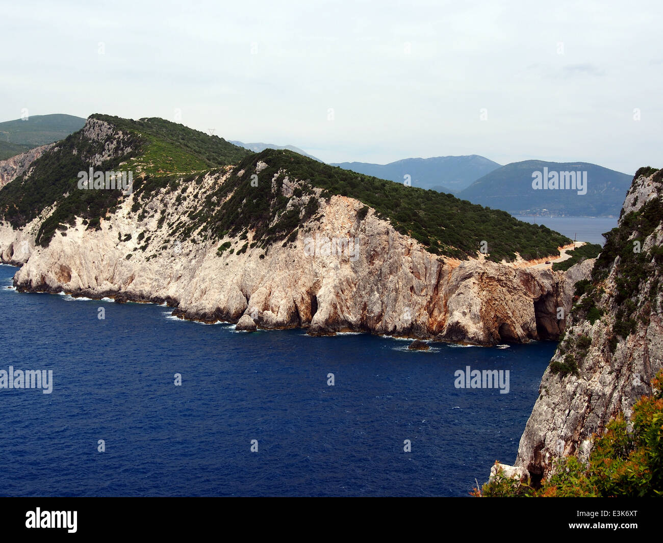 The southernmost and westernmost point of Lefkada Island, near the ...