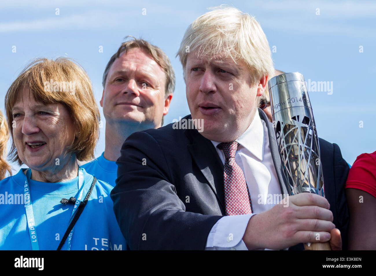 London Mayor Boris Johnson welcomes Commonwealth Games Queen’s Baton ...