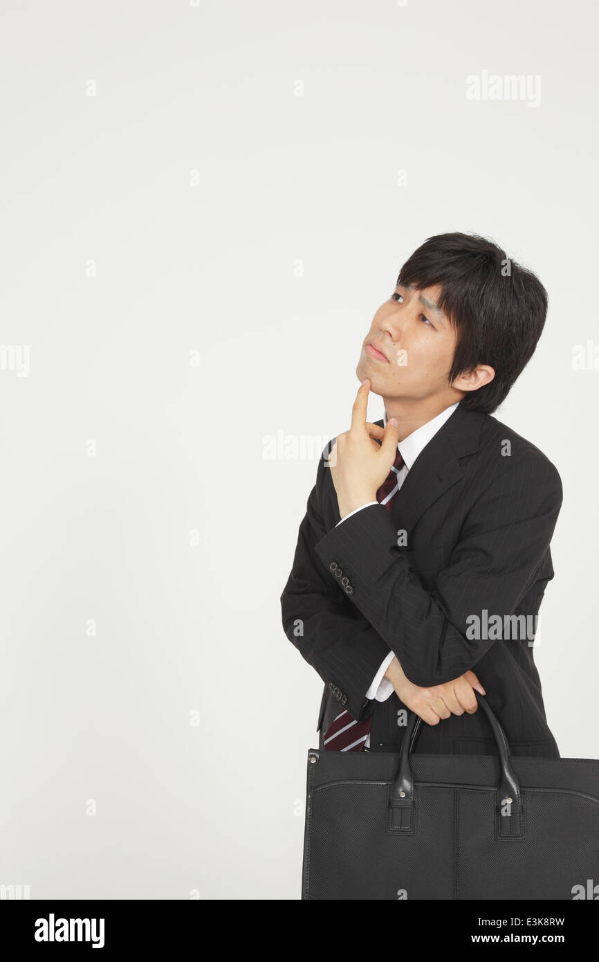 Male in thinking pose bag hi-res stock photography and images - Alamy