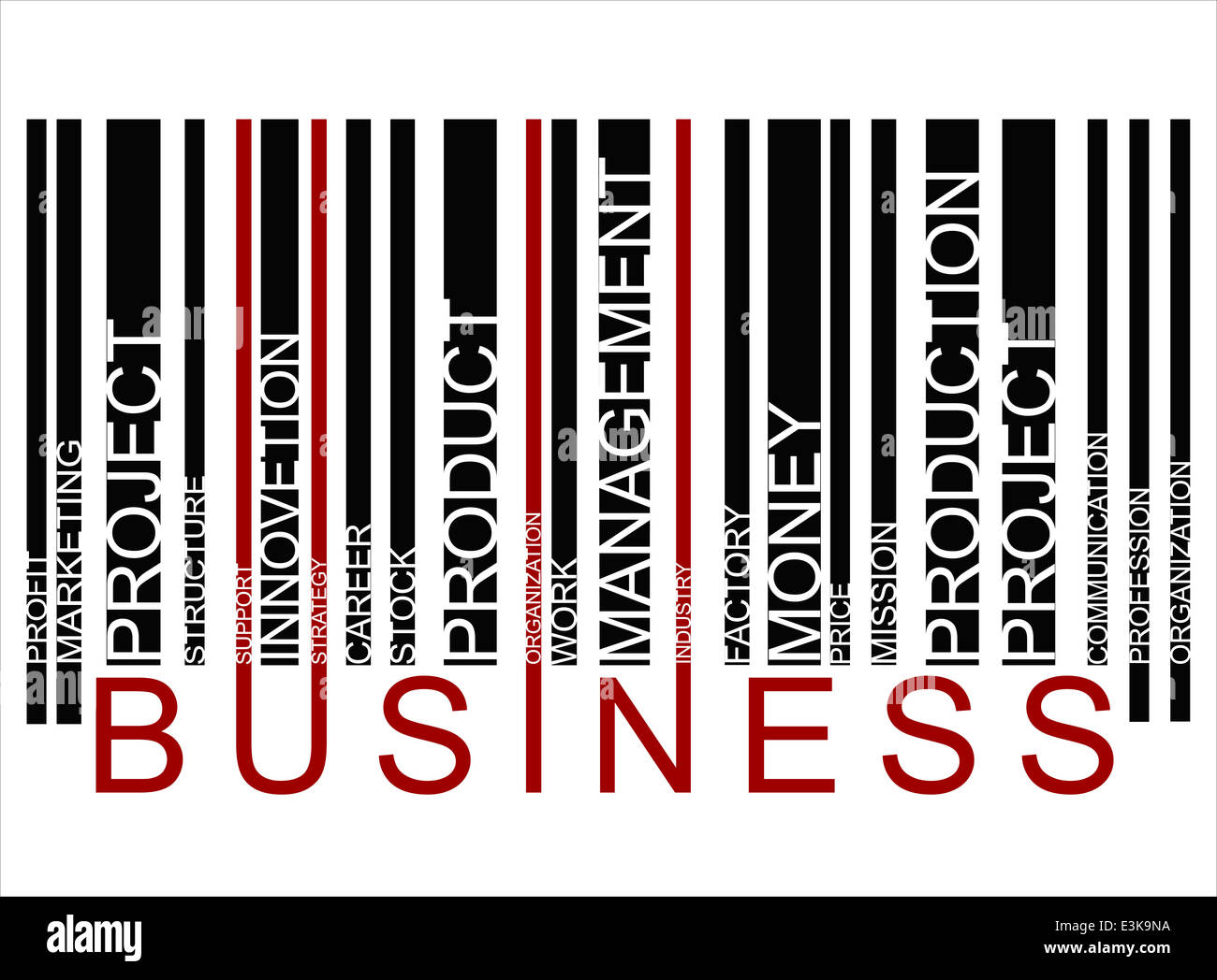 colorful business text barcode, vector Stock Photo - Alamy