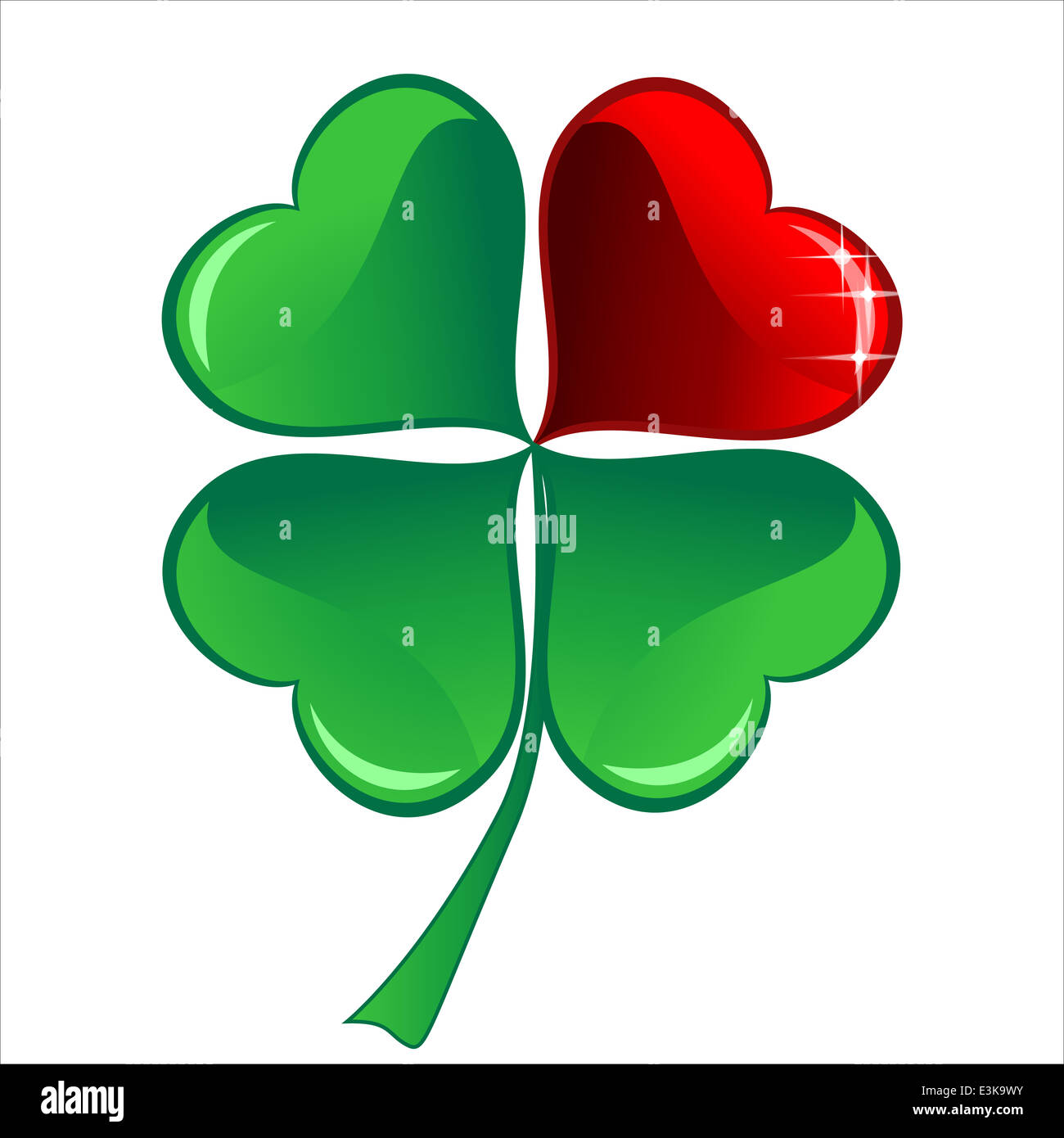heart shaped clover Stock Photo - Alamy