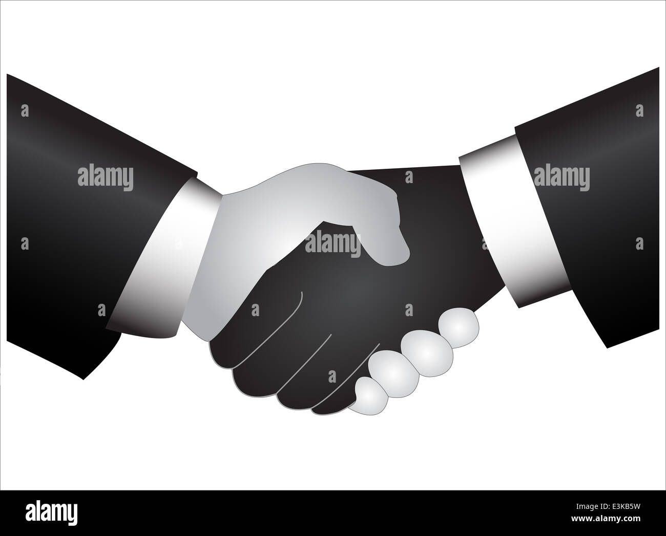 business people handshake - vector Stock Photo - Alamy
