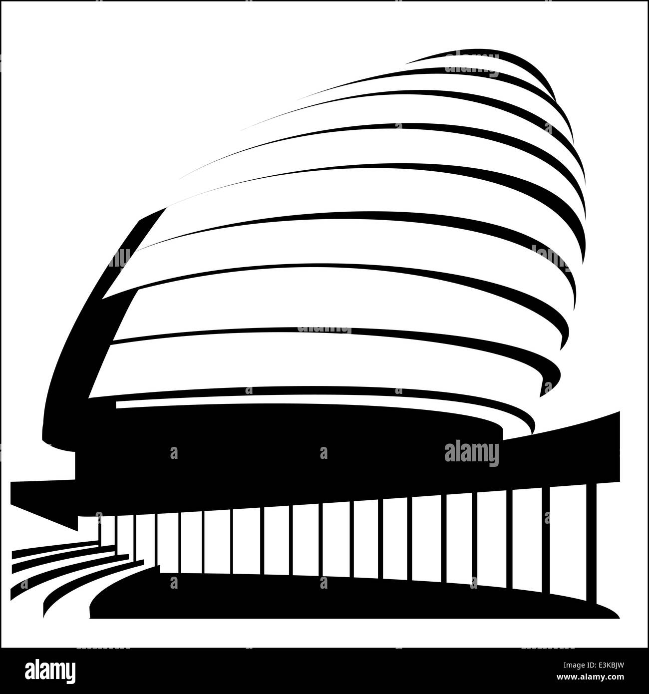 London famous modern landmarks, vector Stock Photo - Alamy