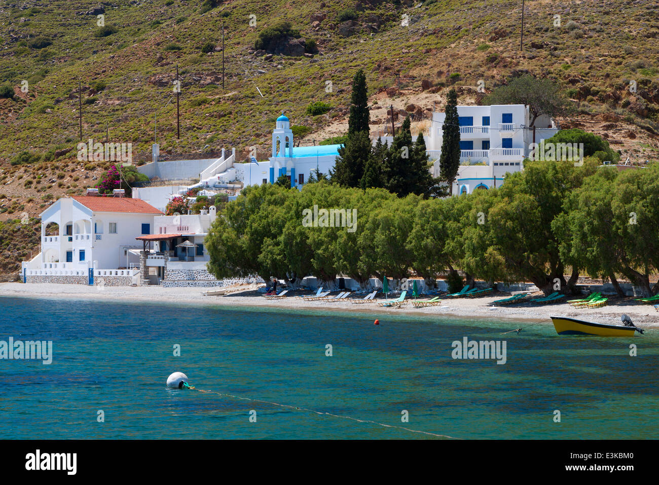 Emborios bay at Kalymnos island in Greece Stock Photo - Alamy