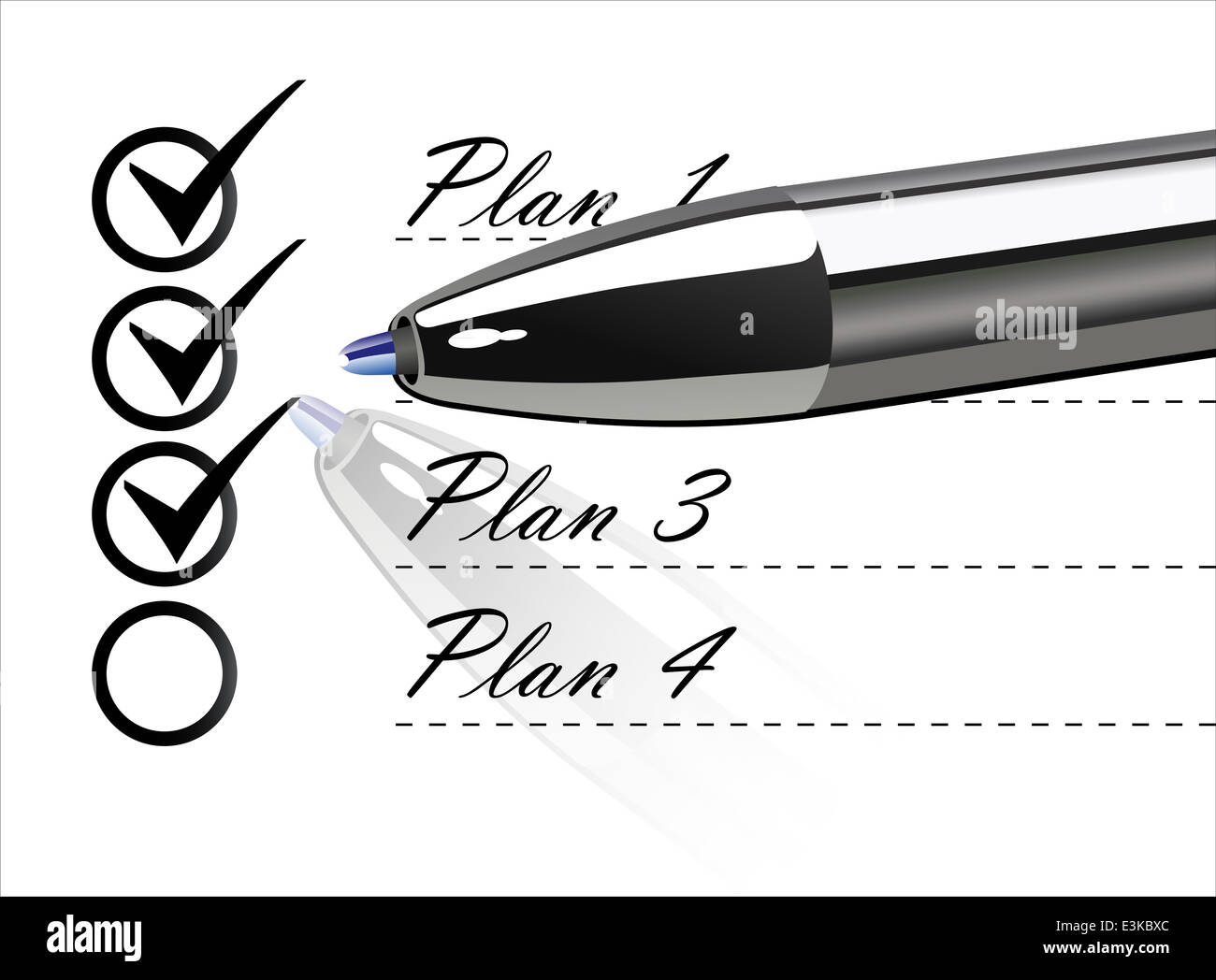 plan reminder vector Stock Photo - Alamy